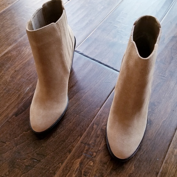 Joie | Shoes | Joie Size 37 Tan Suede Ankle Boots | Poshmark